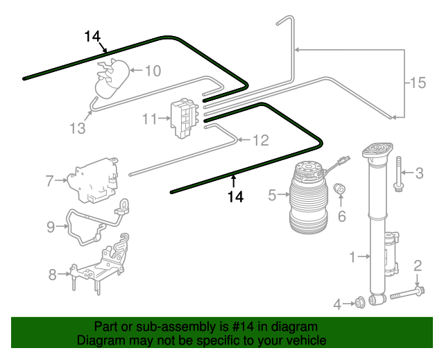 1954-2024 Mercedes-Benz Compressed-Air Line 220-327-10-45 | Mercedes ...