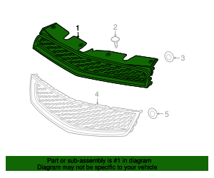 2012-2015 Chevrolet Equinox Front Upper Grille 20882352 GM ...