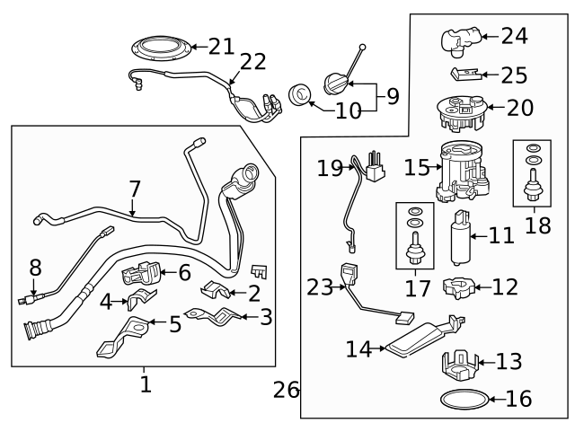 77020-48260 - Electric Fuel Pump - 2016-2019 Lexus | My L Parts