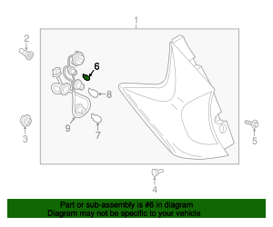 1999-2021 Nissan Tail Lamp Bulb 26261-89947 | Pro Nissan Parts