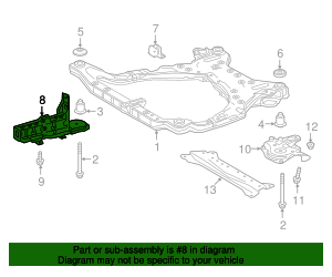 52103-06010 - Front Support - 2018-2023 Toyota | OEM Genuine Toyota Parts