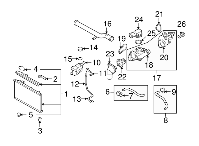 Genuine OEM Thermostat Part# 25500-3C130 Fits 2006-2016 Hyundai: Up To ...