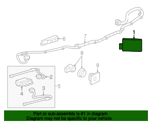 2018-2024 GM Passenger Side Obstacle Detection Control Module 84418802 ...
