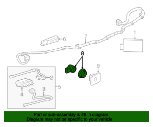 2016-2024 GM Parking Assist Alarm Sensor 23370671 GM | GMPartsDirect.com