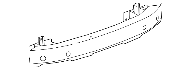 2013-2020 GM Rear Bumper Impact Bar 23164201 GM | GMPartsDirect.com