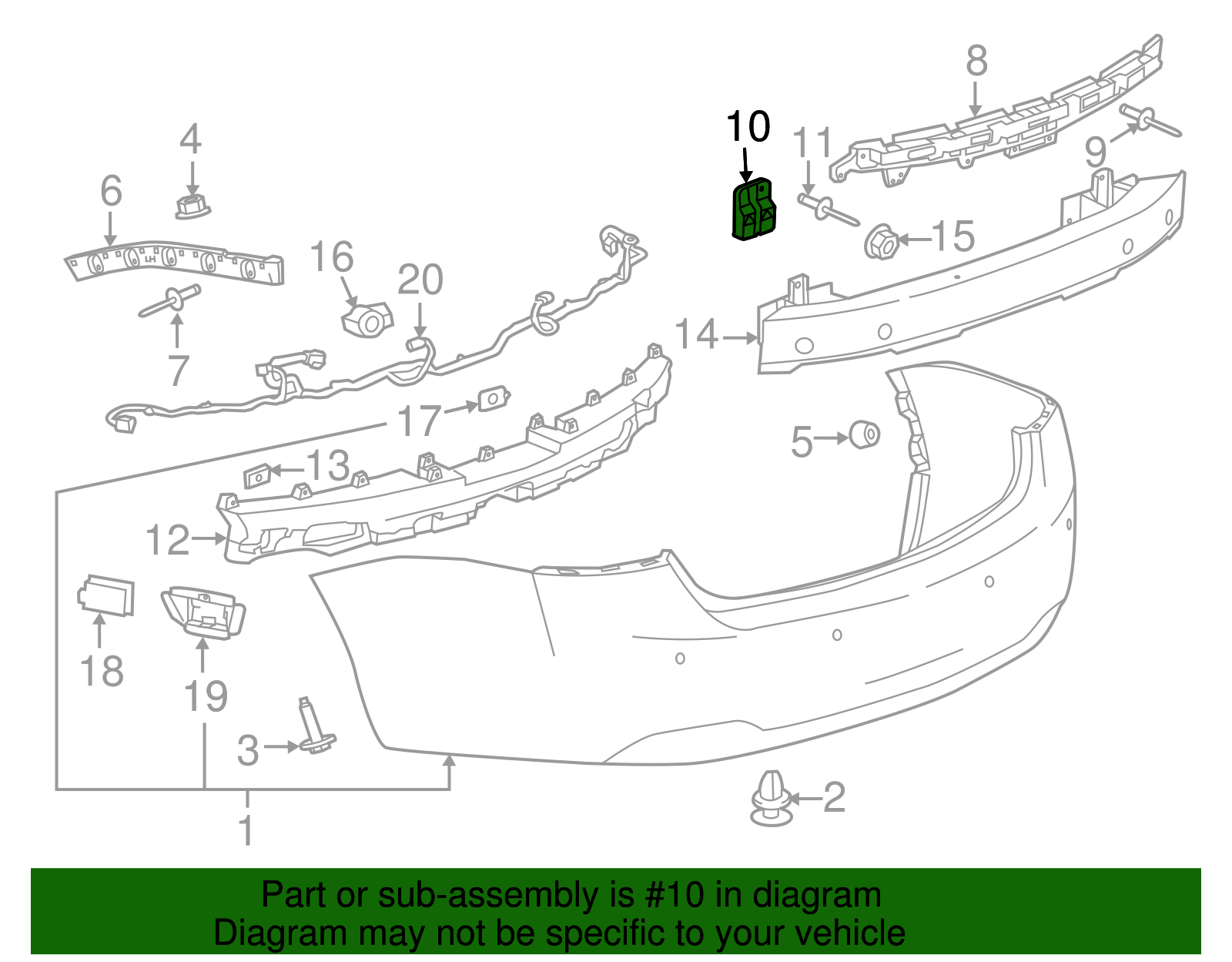 23110267 - OEM GM Lower Bracket | GMPartsCenter.net | GM Parts Center