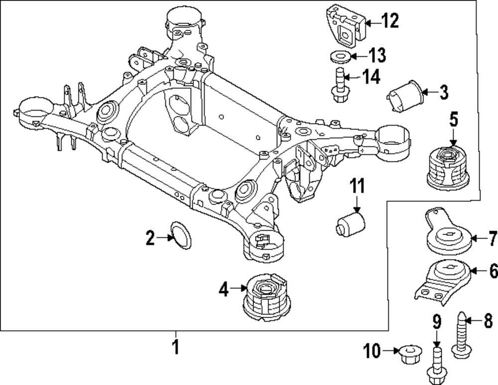2023-2025 Genesis Electrified G80 Stay Rear 554F0-JI000 | QuirkParts