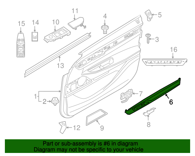Genuine BMW 51-41-7-425-044 | Trim Panel | FREE Shipping on Most Orders ...