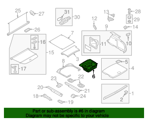 8K9-863-697-D - Compartment Trim 2010-2016 Audi | Audi OEM Parts