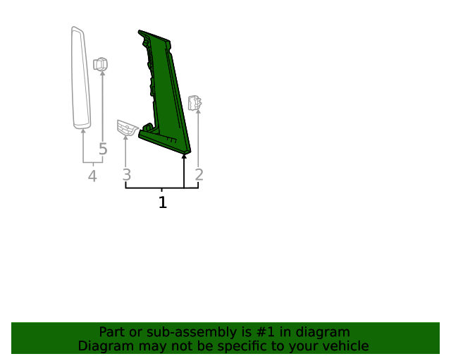 2021-2022 Cadillac Escalade Molding 85002017 | GMPartsDirect.com