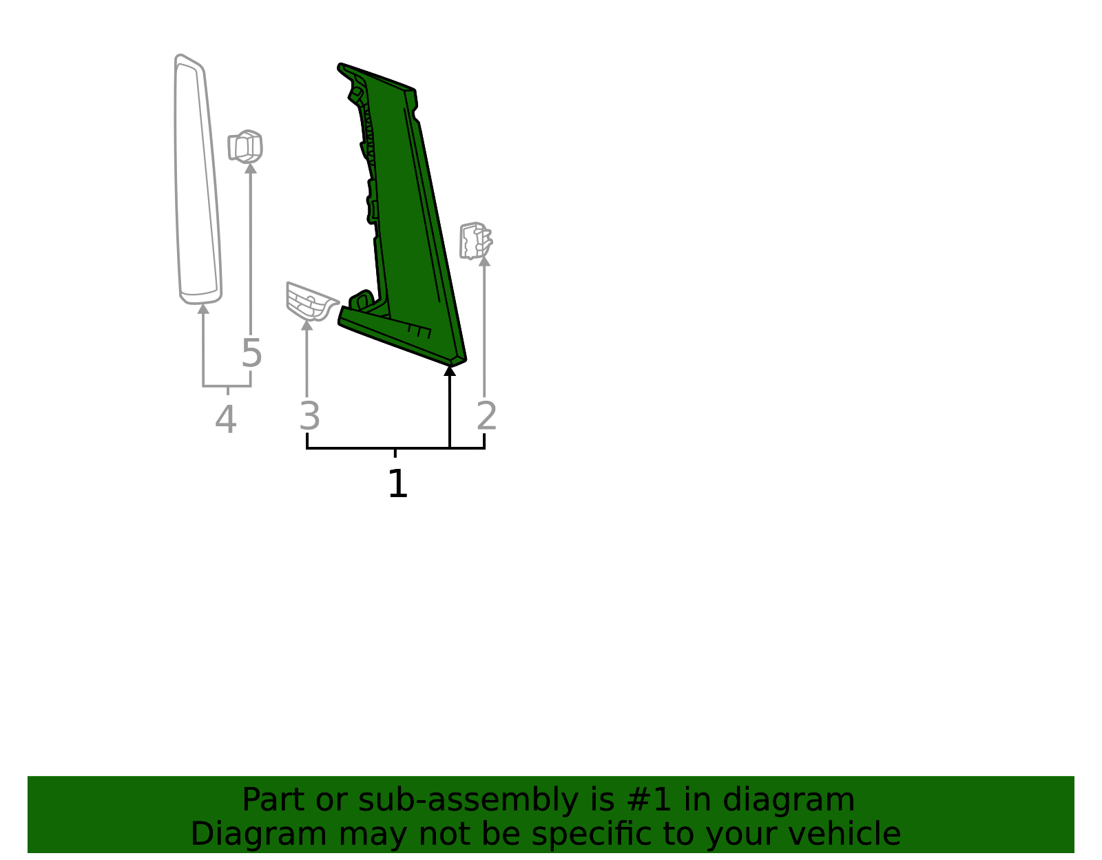 2021-2024 Cadillac Escalade F Molding 85002014 GM | GMPartsDirect.com