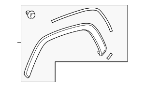75602-0R090 - Wheel Opening Molding - 2019-2024 Toyota | OEM Genuine ...