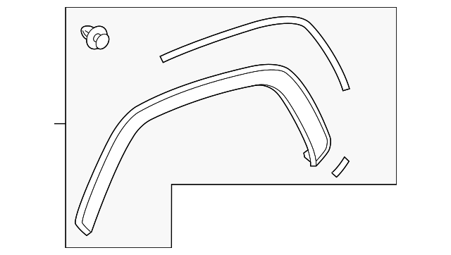 75601-0R090 - Wheel Opening Molding - 2019-2020 Toyota RAV4 | nashuatoyota