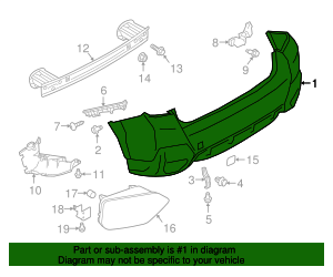 Bumper Punching Rxv 57792FL22A | QuirkParts