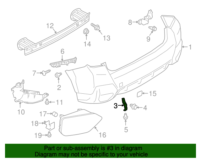 57707FL510 - Lower Bracket 2017-2023 Subaru | Bam Wholesale Parts