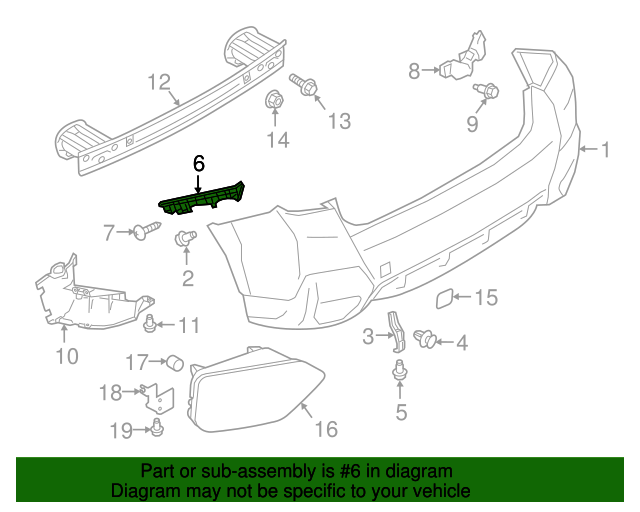 2018-2021 Subaru Crosstrek Upper Bracket - Passenger Side (RH ...