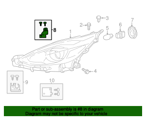 2018-2019 Toyota Prius C Repair Bracket 81194-52320 | Toyota San Diego ...