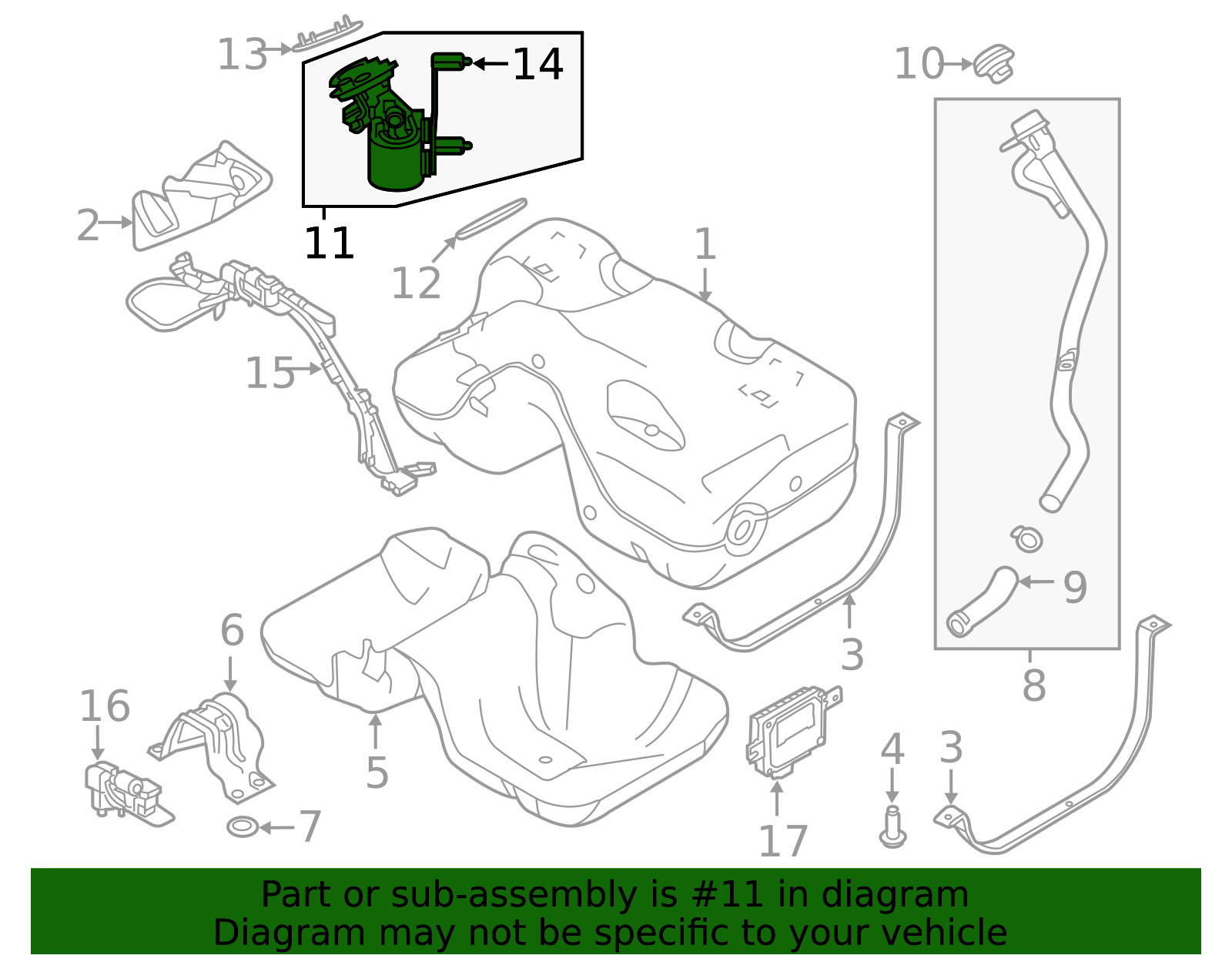 2018-2019 Land Rover Range Rover Evoque Fuel Pump LR094502 | OEM Euro Parts