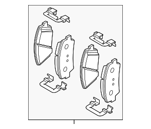 2018-2021 Kia Stinger Brake Pads 58101-J5A00 | Retail Performance Auto ...