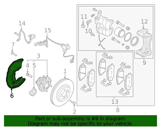 51755-J5000 - Splash Shield 2018-2021 Kia Stinger | Kia.Parts Store