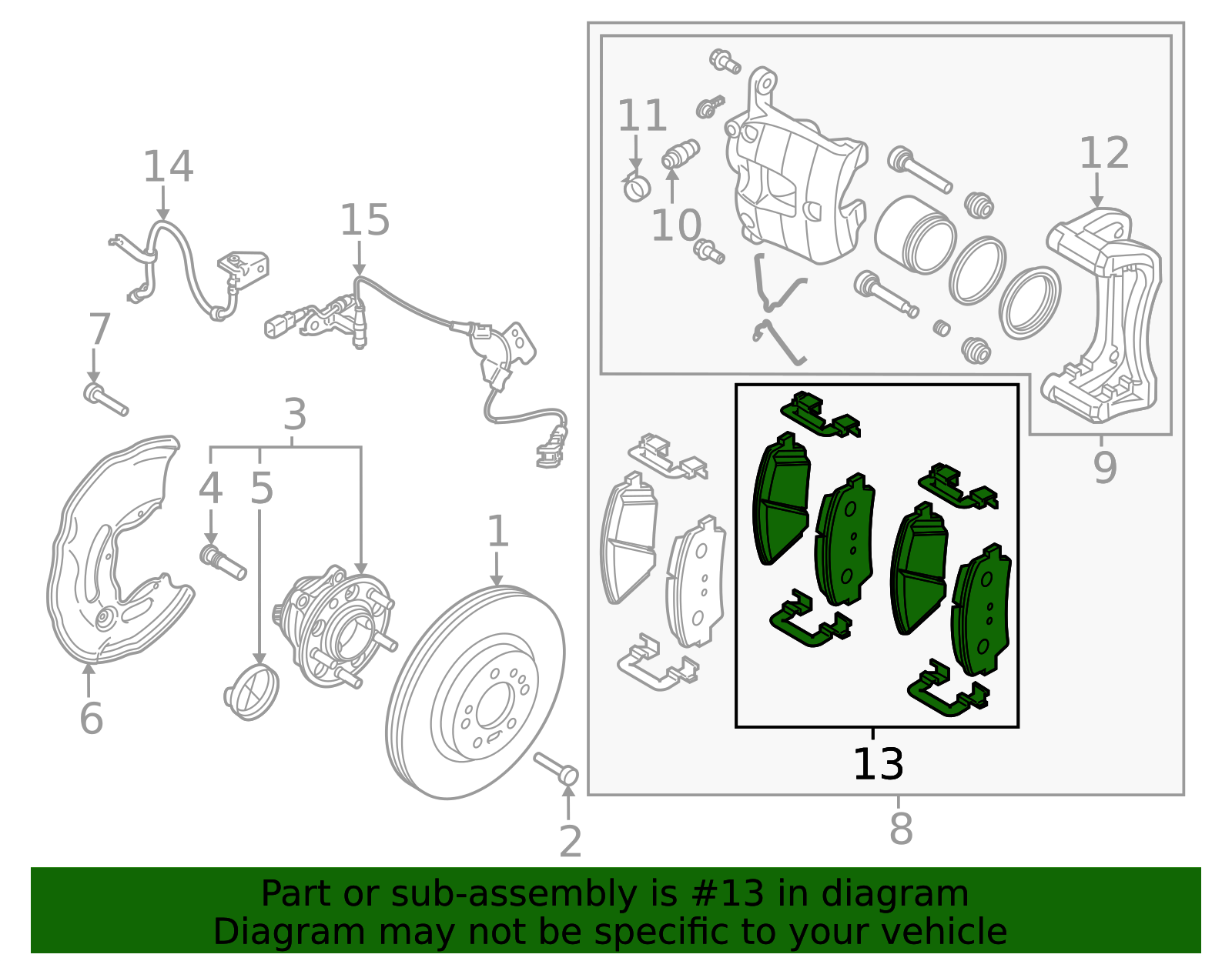 2018-2021 Kia Stinger Brake Pads 58101-J5A00 | Retail Performance Auto ...