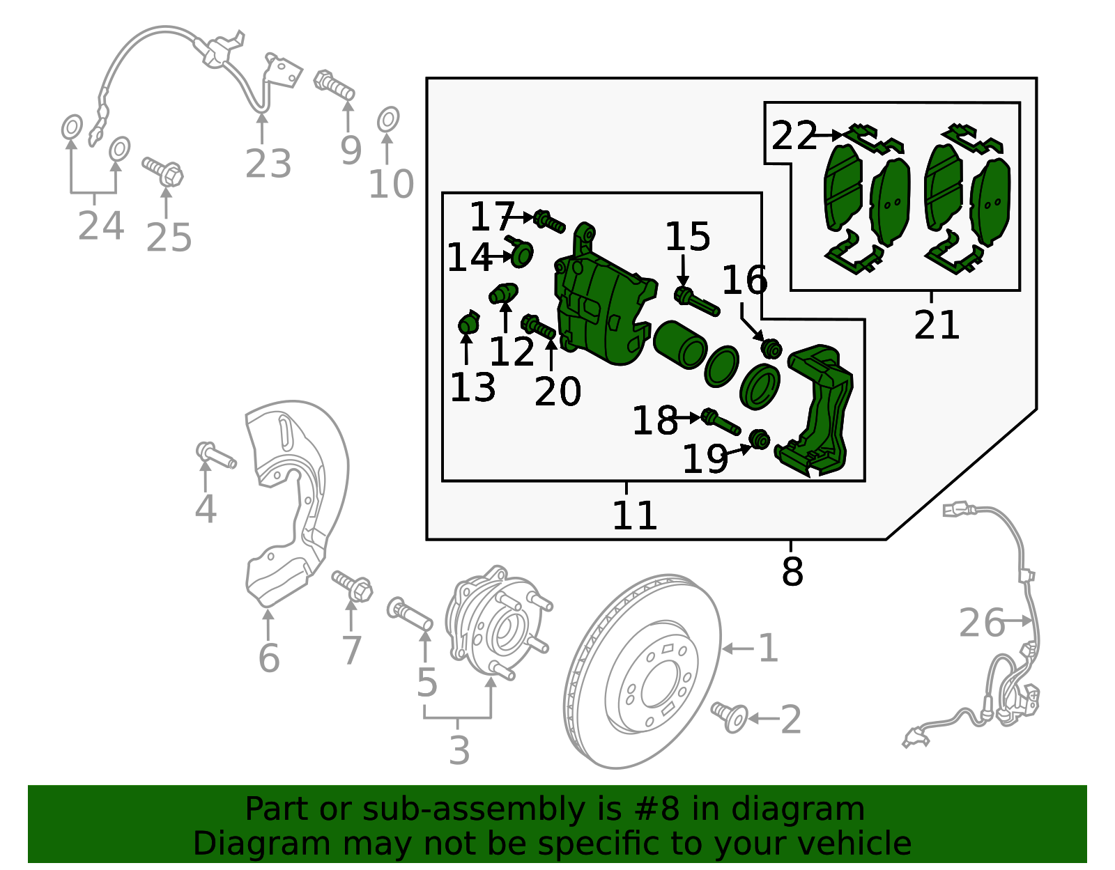 2022-2024 Hyundai Tucson Caliper Assembly 58130-N9101 | Retail ...