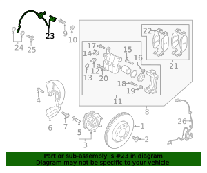 2022 Hyundai Tucson Brake Hose 58732-CW000 | OEM Parts Online