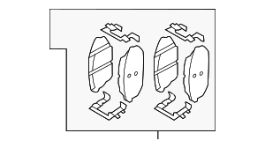 Genuine Disc Brake Pad Set for 2022-2024 Hyundai Tucson | Part# 58101 ...