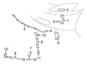 2005-2021 Lexus Washer Pump 85280-30040 | OEM Parts Online