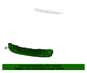 2012-2019 Fiat 500 Lower Grille 68111678AB | TascaParts.com