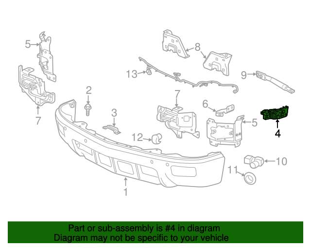 23201882 Bracket - New OEM Part From GM Parts Direct | GM Parts Store