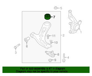 54584-B2000 - Lower Control Arm Bushing 2014-2019 Kia | Kia.Parts Store