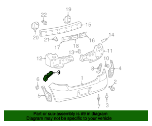 52576-52091 - Side Support - 2007-2011 Toyota Yaris | OEM Genuine ...