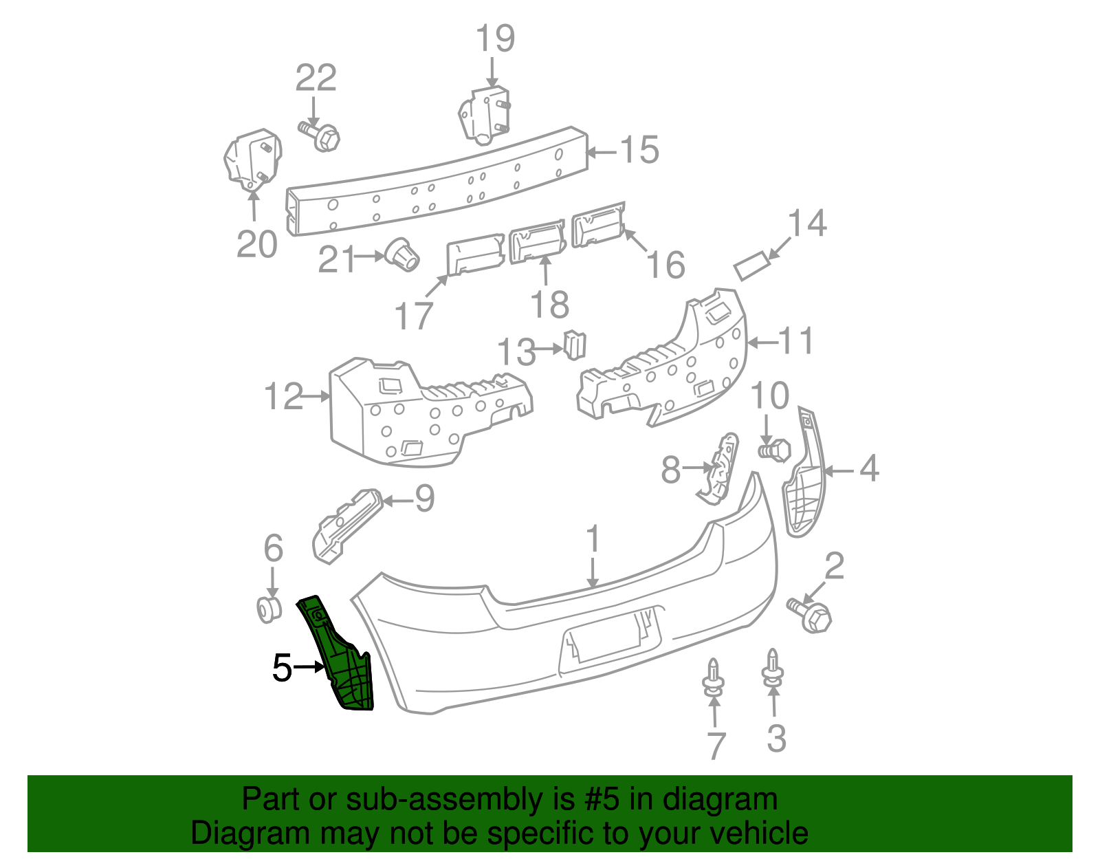 52592-52171 - Side Seal - 2007 2008 Toyota Yaris | Lithia Toyota Parts