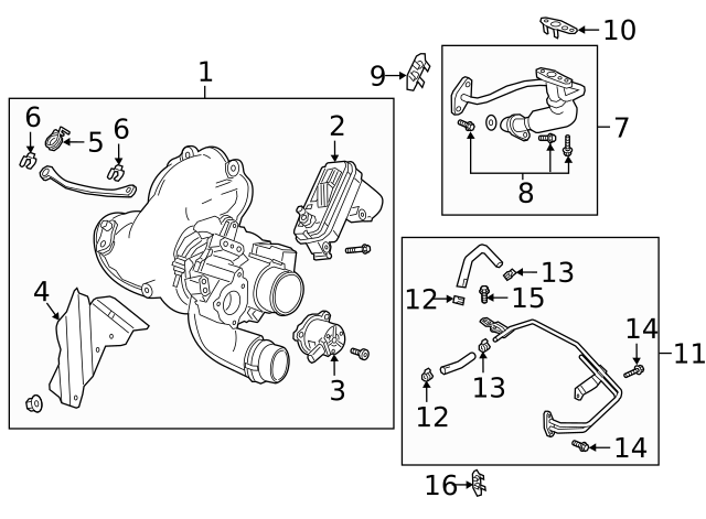 2019-2020 GM Water Outlet Pipe Clamp 19356358 | TascaParts.com