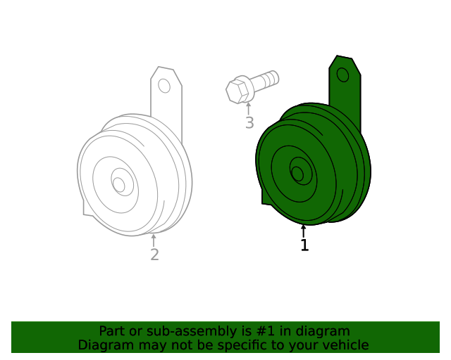 2000-2024 Toyota Low Note Horn 86520-0R010 | OEM Parts Online