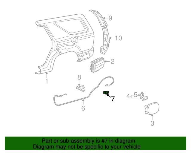77377-35010 - Release Cable Retainer - 2003-2021 Toyota | OEM Genuine ...