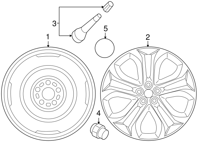 2011-2015 Mazda CX-9 Wheel, Alloy 9965-25-7580 | RealMazdaParts.com