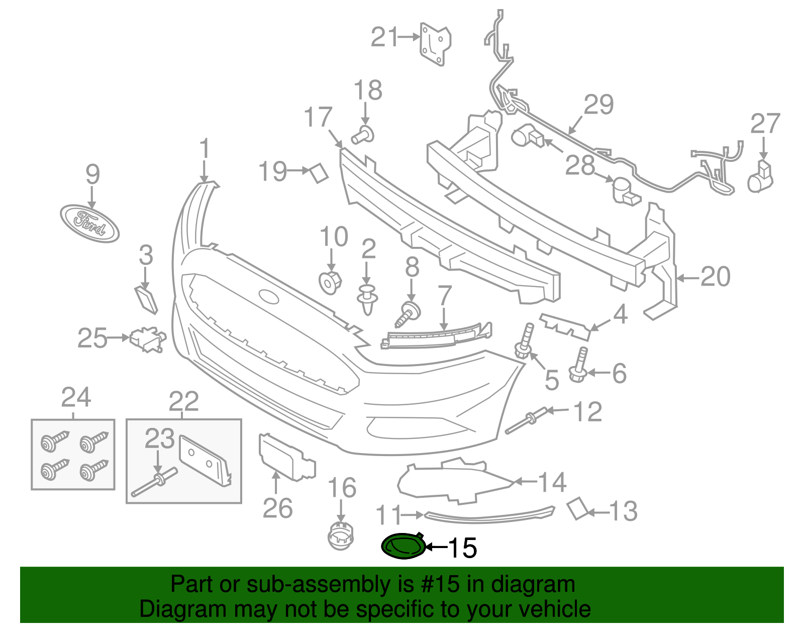 2013-2016 Ford Fusion Trim Ring DS7Z-17E810-AA | Big 3 Auto Parts