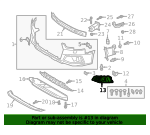 8W0-807-682-BA-SQF - Outer Grille 2019 Audi | Audi OEM Parts