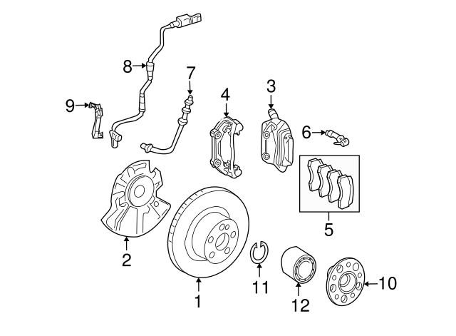 212-420-06-48-64 - Brake Hose 2010-2018 Mercedes-Benz | AutoNationParts.com