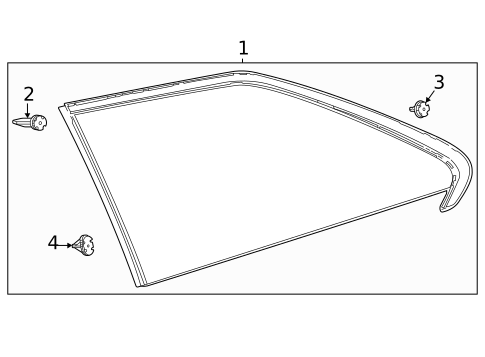 Glass - Side Panel for 2021 Toyota Sienna | Toyota Parts Center