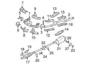 2006-2008 Subaru Catalytic Converter Heat Shield 44651AA470 | OEM Parts ...