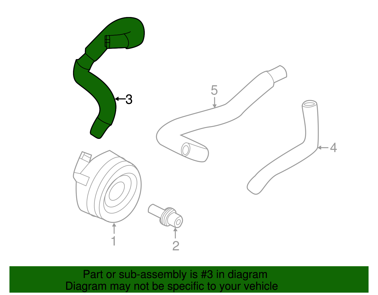 2017-2023 Nissan Radiator Coolant Hose 21503-DF40A | Temecula Nissan Parts