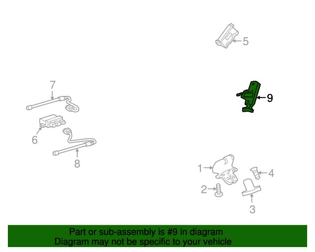 2018-2024 Buick Enclave Liftgate Driver Side Anti-Pinch Sensor 84859147 ...