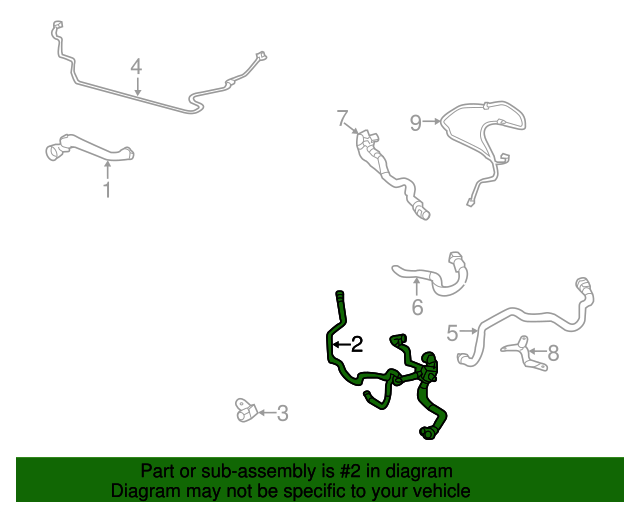 31368640 - Lower Hose - 2015-2017 Volvo | Volvo OEM Parts Direct