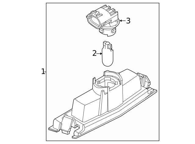 Lamp Assembly License P 81270-WB008 | AutoNationParts.com