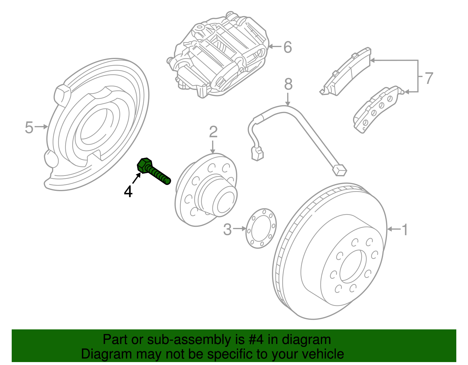2013-2024 GM Rear Wheel Bolt 11588808 | QuirkParts