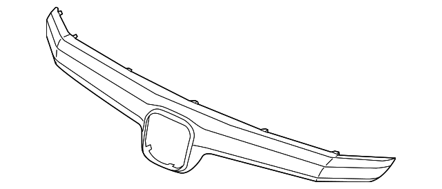 71122-TR0-A01 - Molding Front Grille - 2012 Honda Civic | Genuine Honda ...