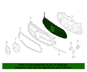 2138886400 - Grille 2021-2023 Mercedes-Benz | AutoNationParts.com